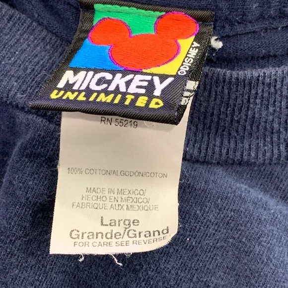 Disney | Shirts | Vtg Disney Mickey Unlimited Jerry Leigh L Mickey ...